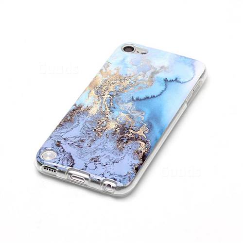 Sea Blue Soft TPU Marble Pattern Case for iPod Touch 5 6 - TPU Case - Guuds