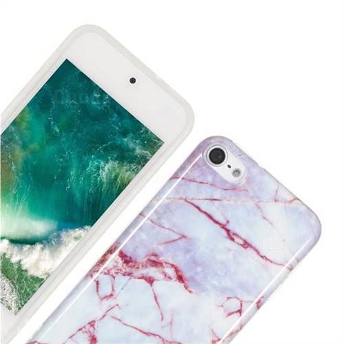 White Stone Marble Clear Bumper Glossy Rubber Silicone Phone Case for ...